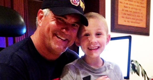 Firefighter comes to rescue of first responders with sick kids - CBS News