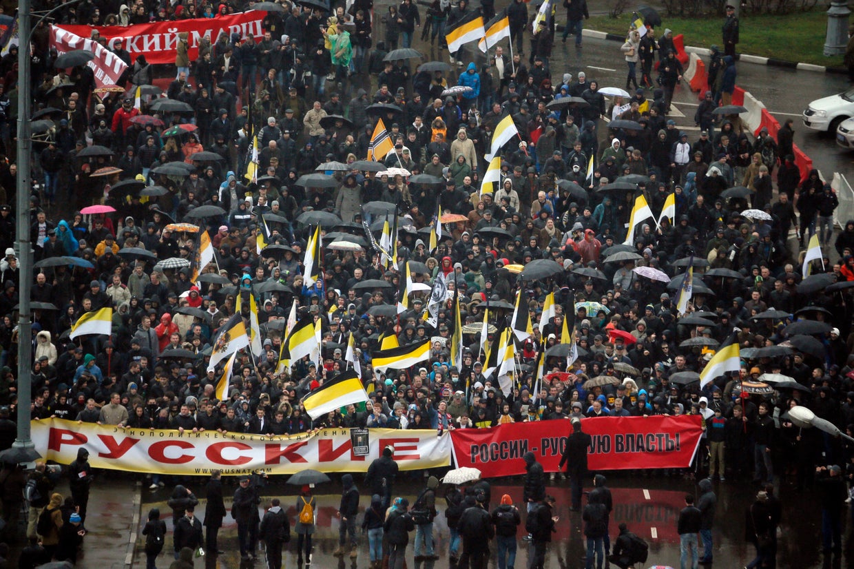 Russian nationalists march in Moscow