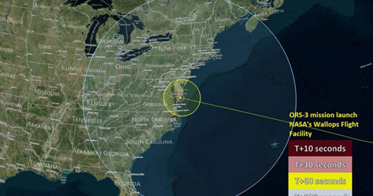 Nighttime rocket launch Tuesday visible from U.S. East Coast - CBS News