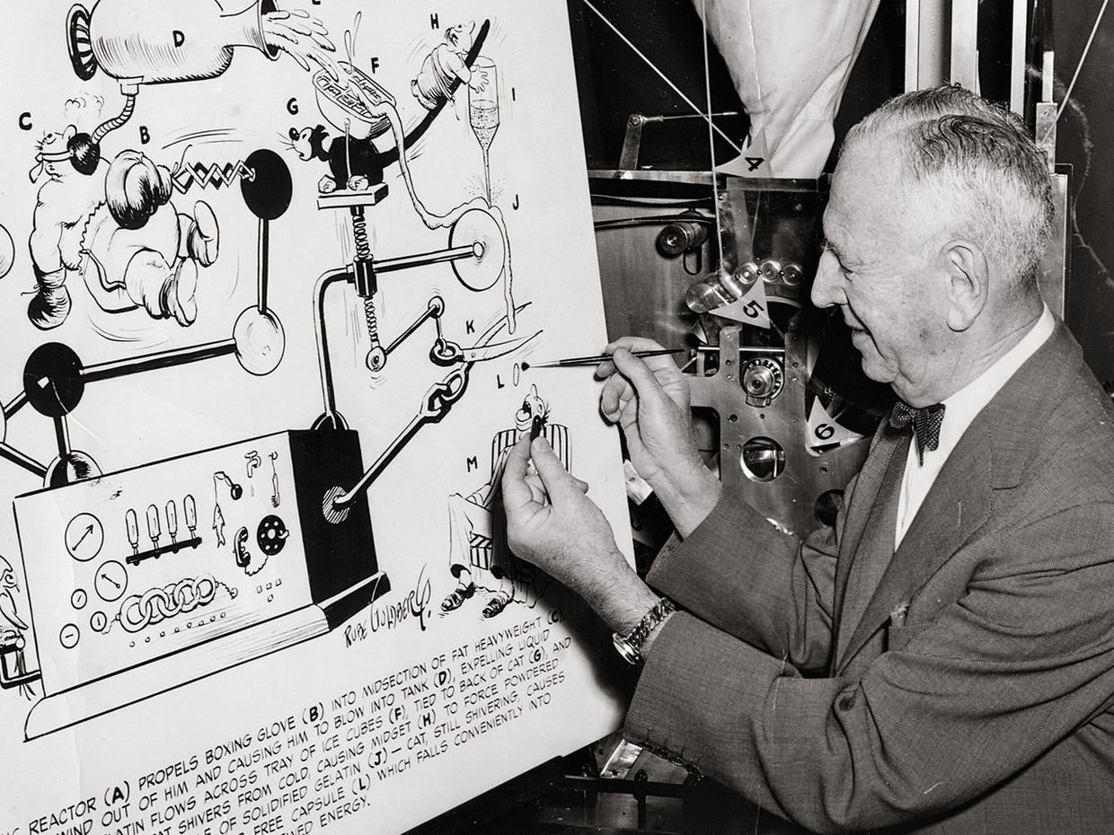 The wacky inventions of Rube Goldberg
