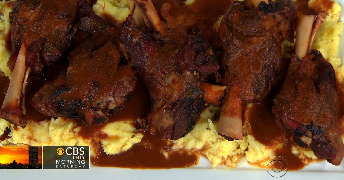 Chef Tony Maws' Morrocan harroset braised lamb shanks on THE Dish - CBS ...
