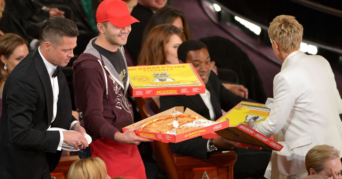 Pizza guy finds unexpected fame at Oscars - CBS News