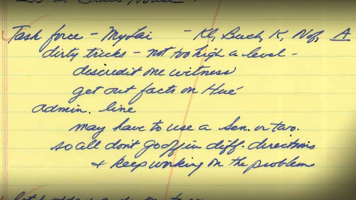 Document points to Nixon in My Lai cover-up attempt - CBS News