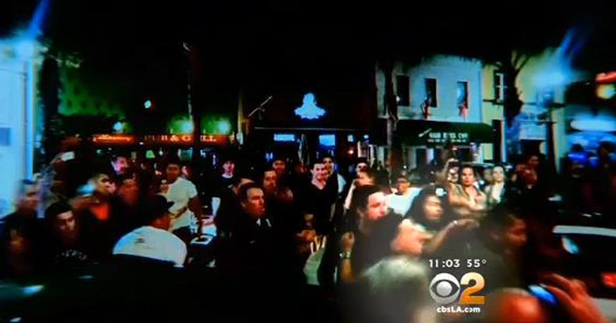 Baseball fan brawl in California sends three Marines to hospital - CBS News