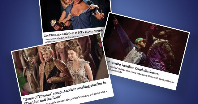 Entertainment buzz: Facebook's top 10 moments of the week - CBS News