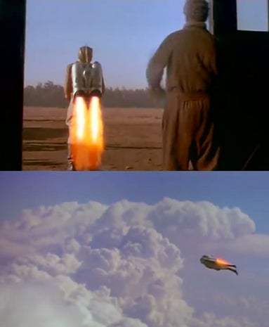 Jet packs in flight and fiction