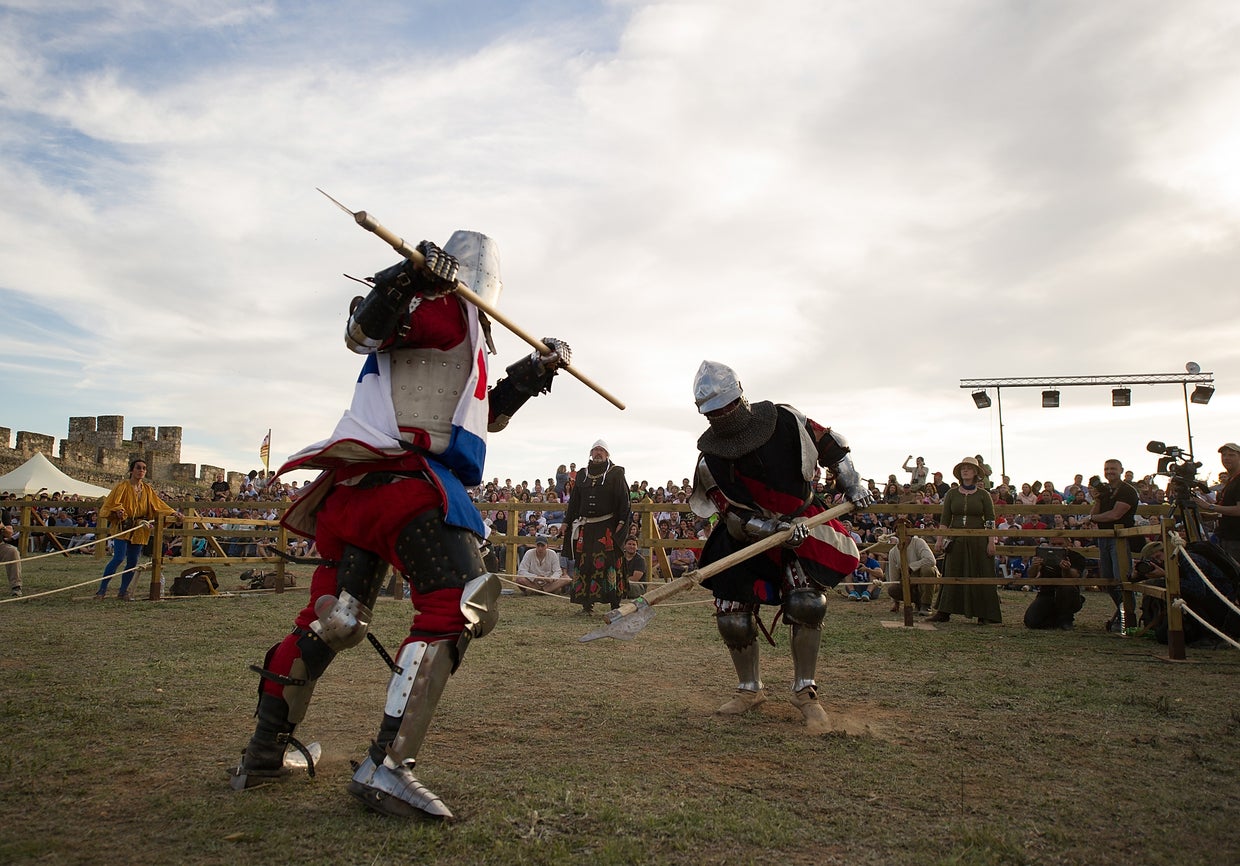Modern day knights have showdown in Spain