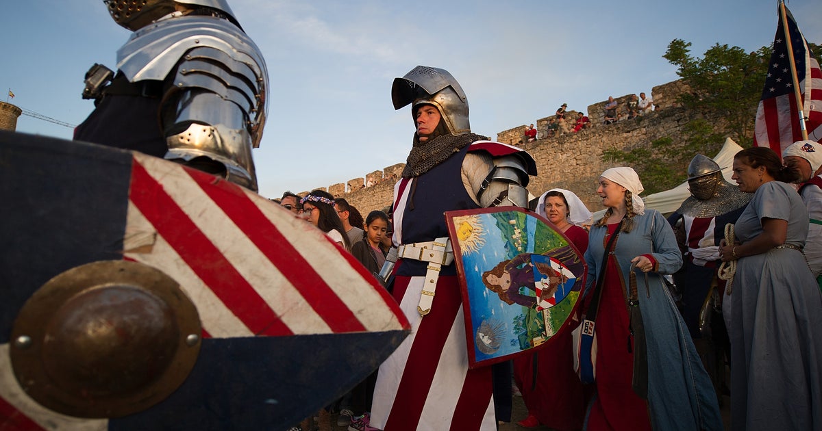 Modern day knights have showdown in Spain