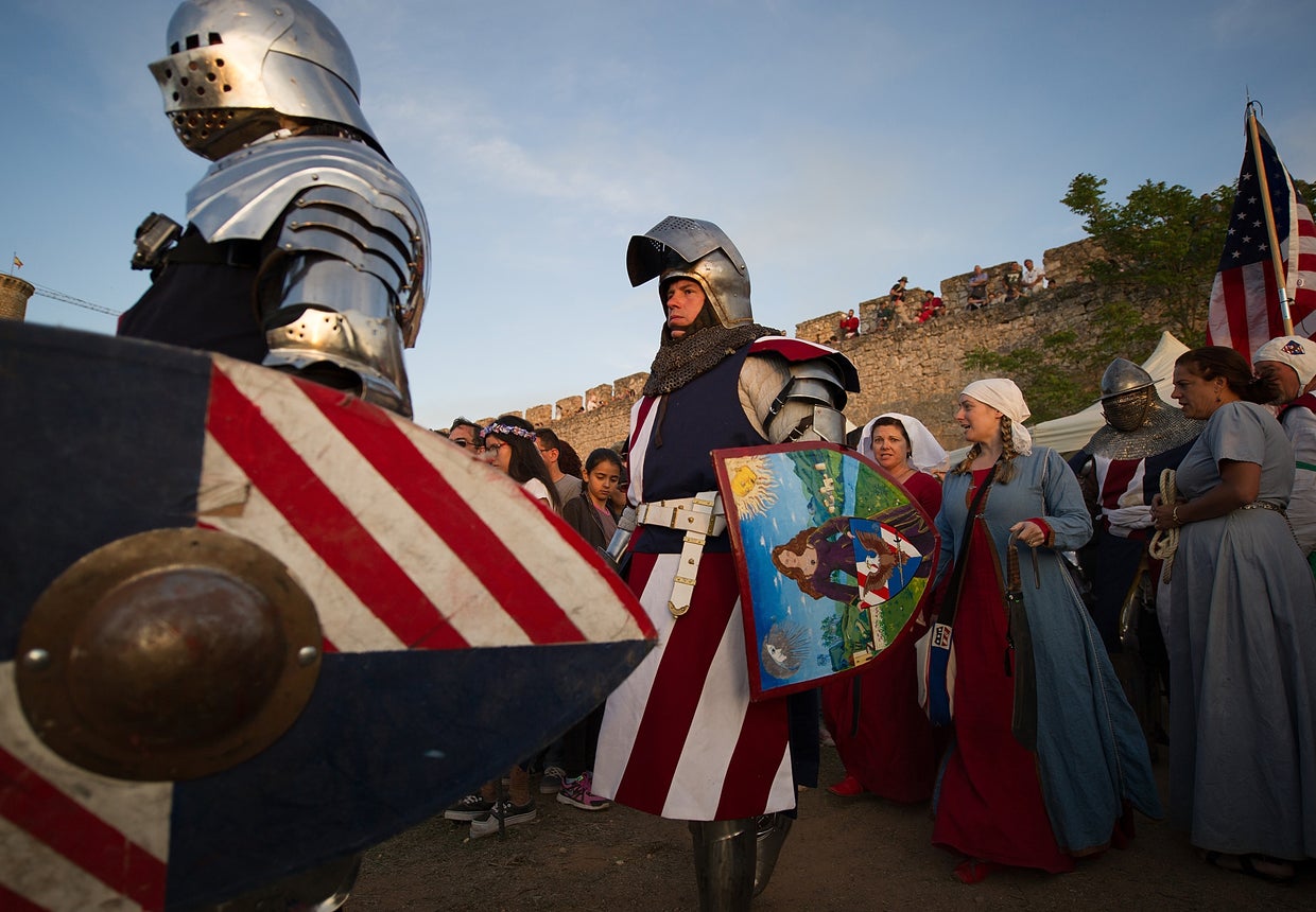 Modern day knights have showdown in Spain