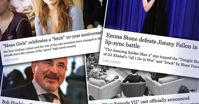 Entertainment buzz: Facebook's top 10 moments of the week - CBS News