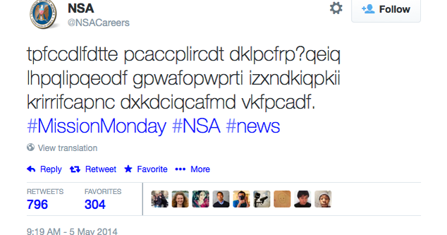 NSA's coded tweet decrypted -- read what is says - CBS News