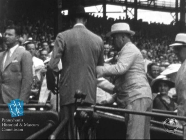 Rare footage released of FDR seen walking - CBS News