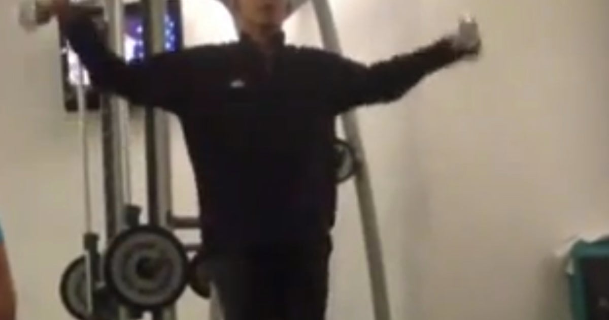 Caught on video: Obama working out in Polish hotel gym - CBS News