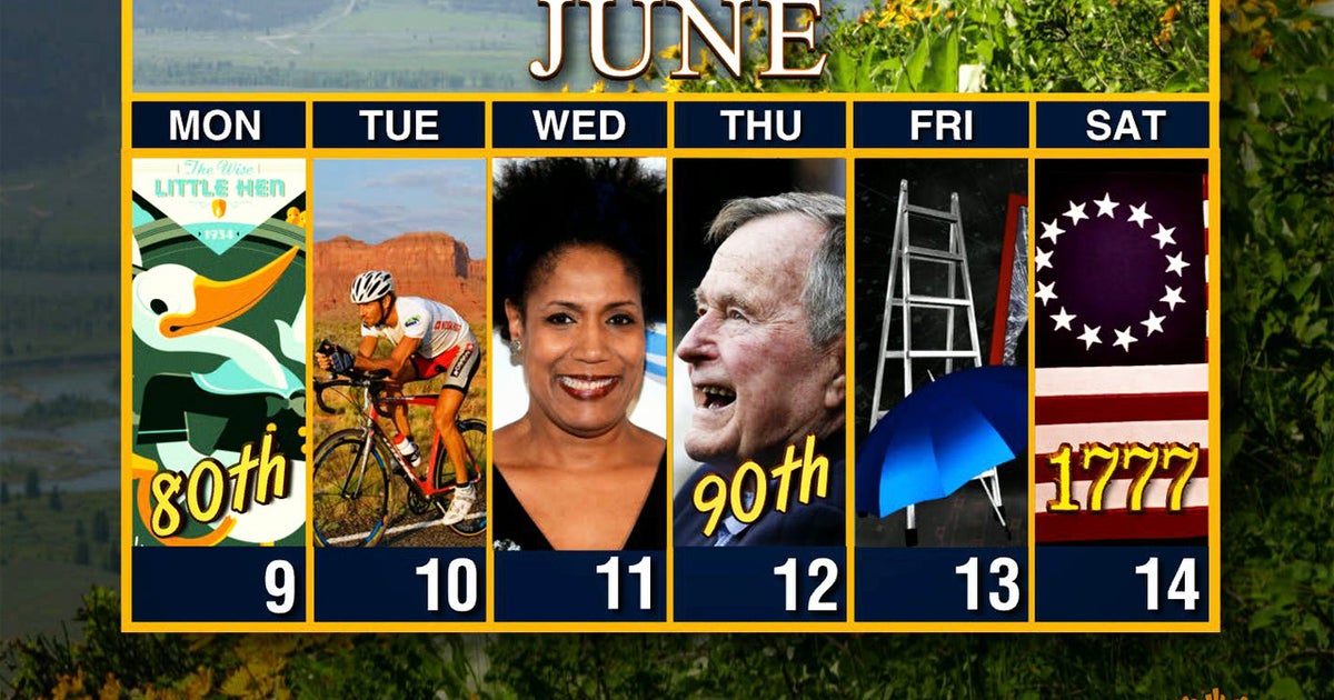 Calendar: Week of June 9 - CBS News