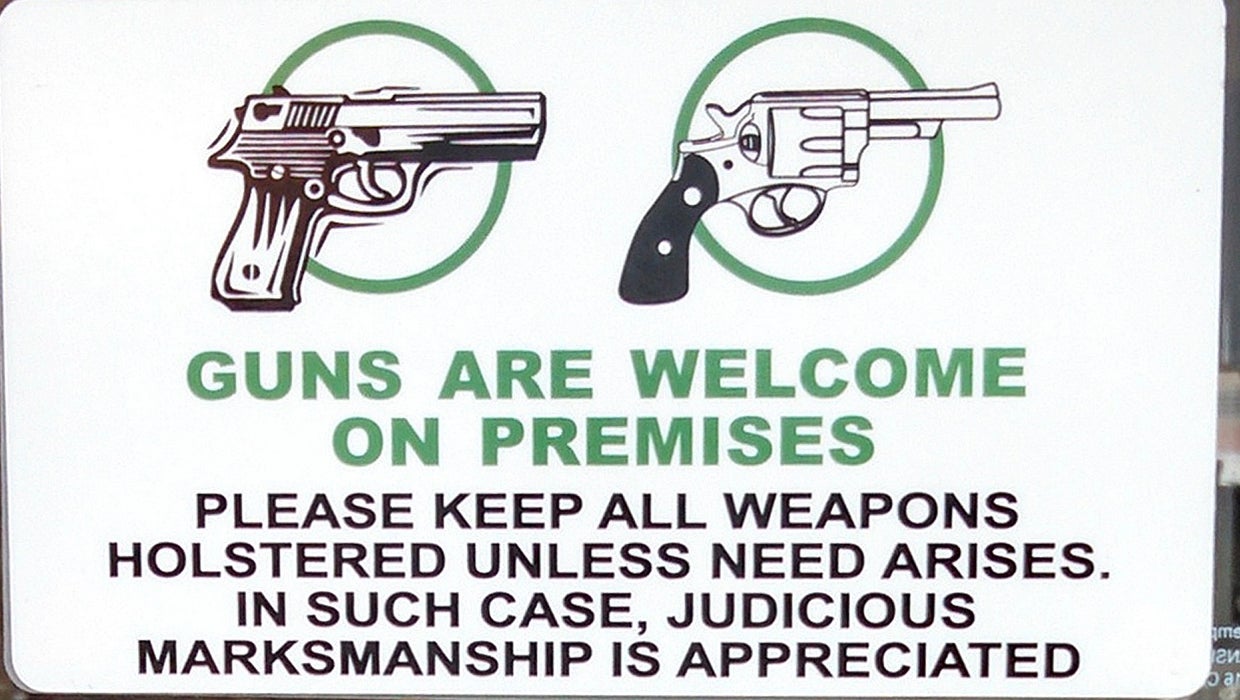 At Shooters Grill, the waitresses are packing heat - CBS News
