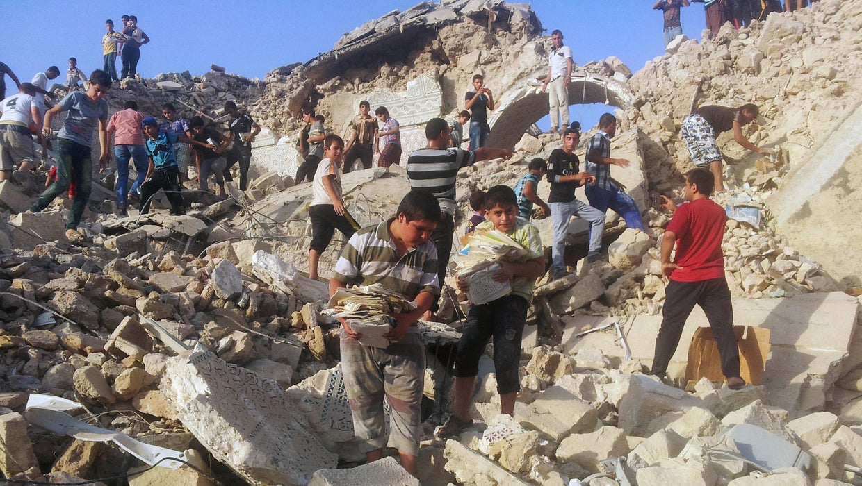 Islamic militants destroy historic mosque in Iraqi city of Mosul - CBS News