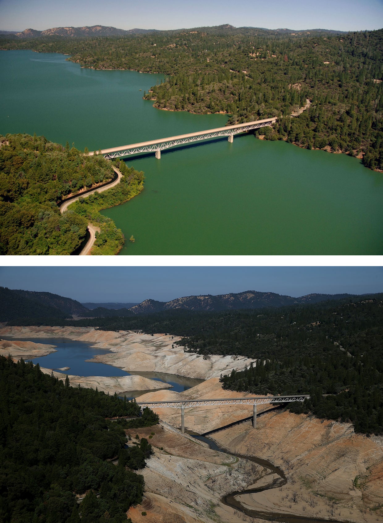 California drought drains lakes