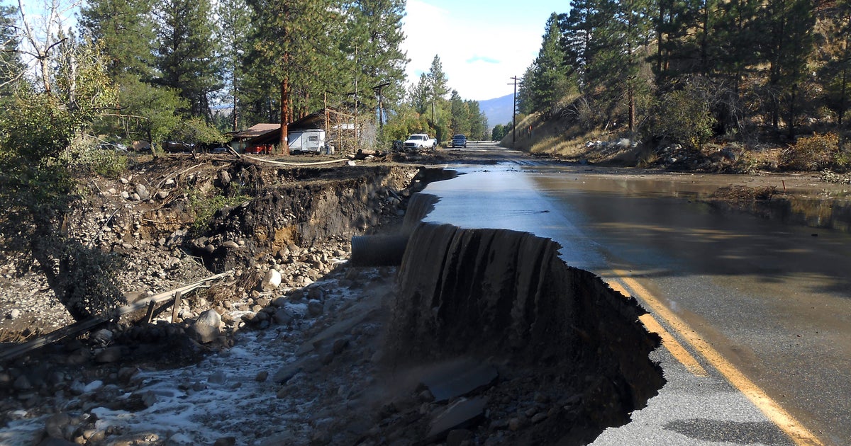 Rain after wildfires triggers mudslides in Washington state - CBS News