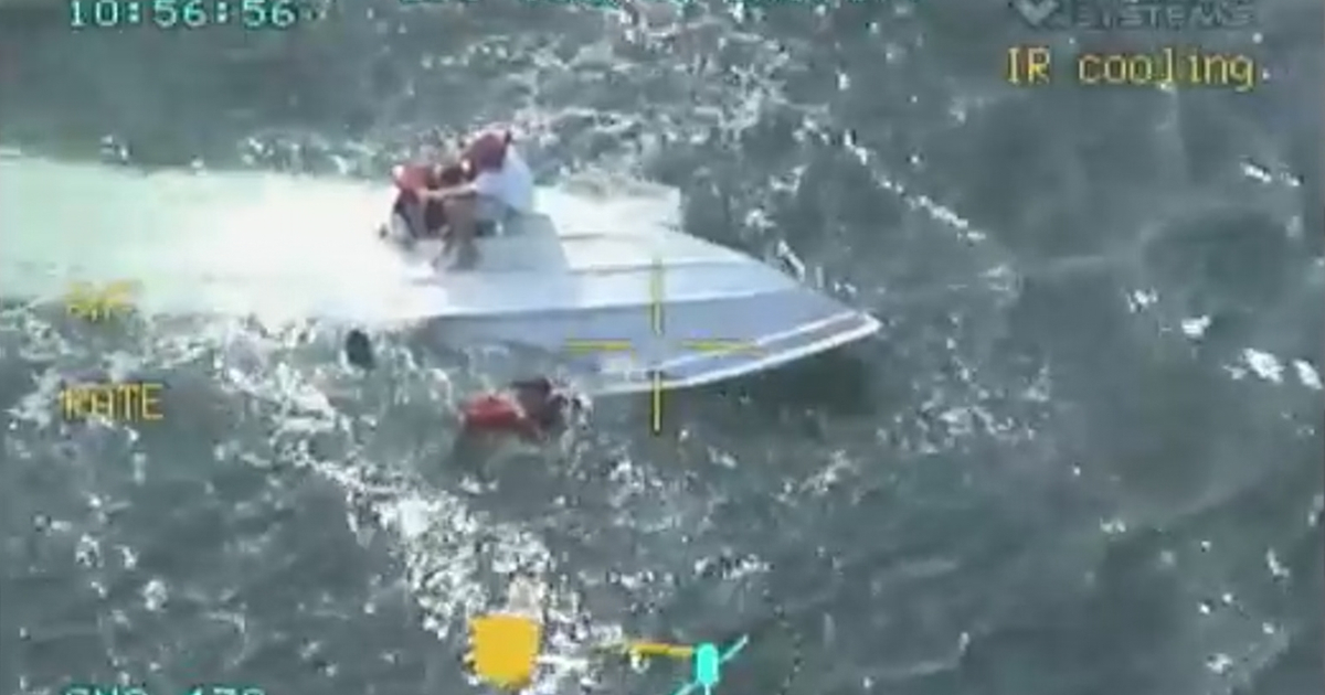 U.S. Coast Guard in Florida rescue adults and children thrown off boat ...