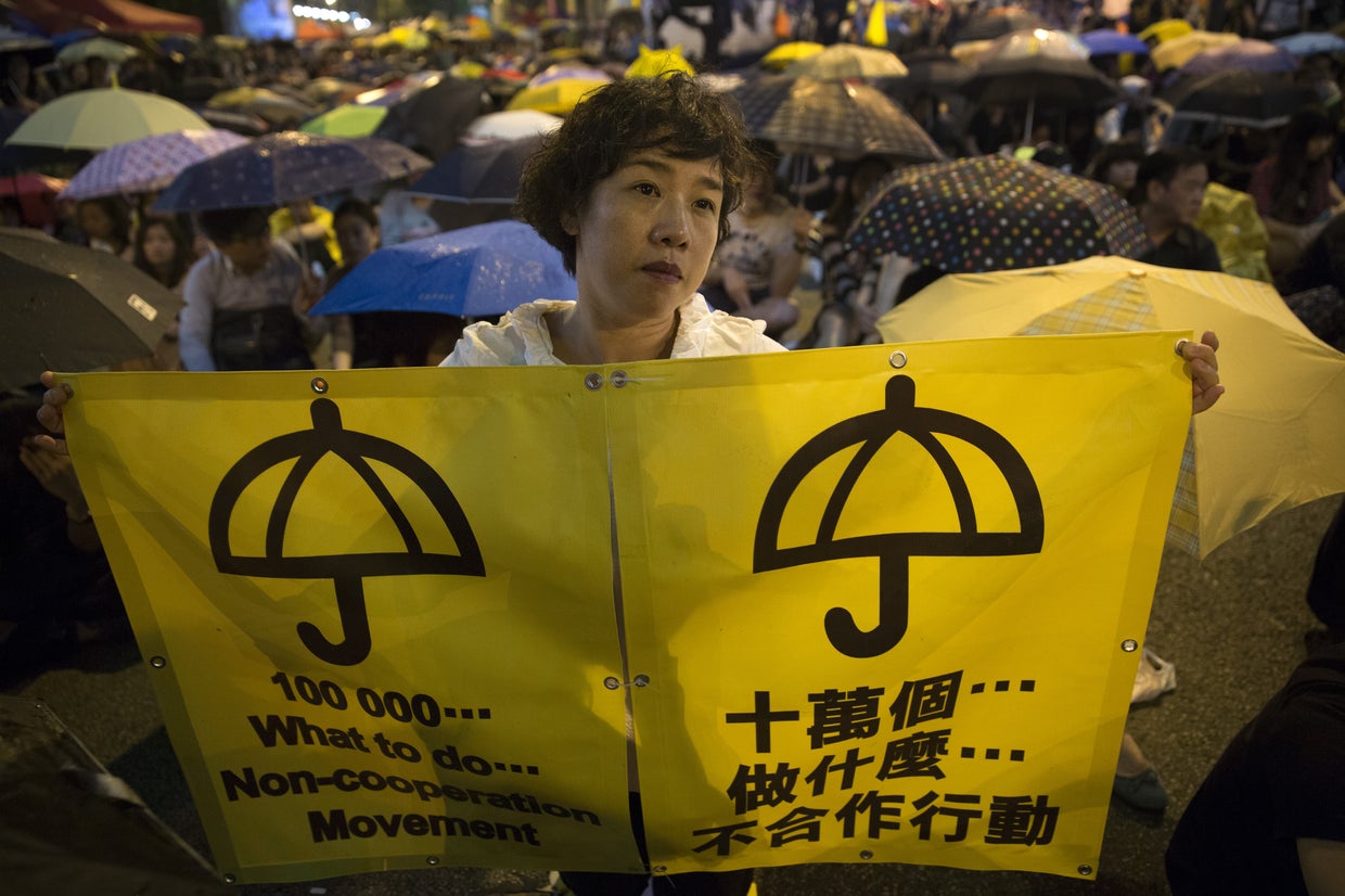 "Umbrella Movement" one-month anniversary
