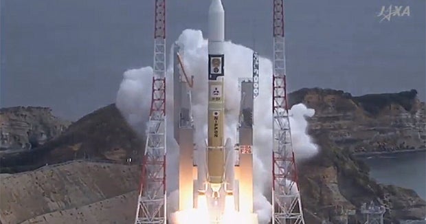 Japan launches asteroid-blasting space probe - CBS News