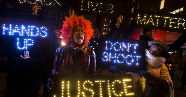 "Enough is enough": Tens of thousands march to protest police violence ...