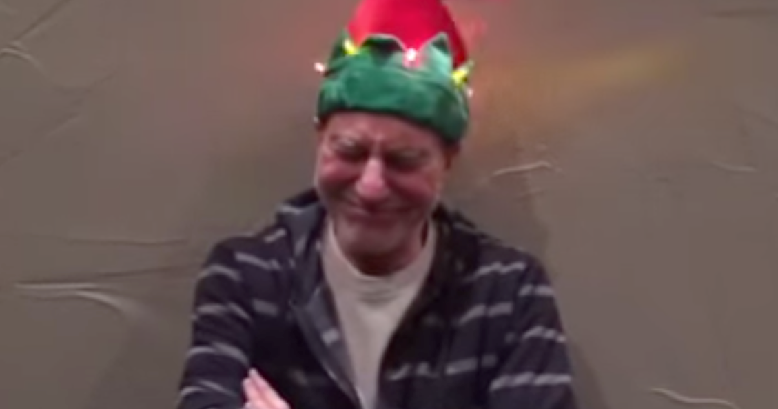 Watch Patrick Stewart rock a dancing Christmas hat - CBS News