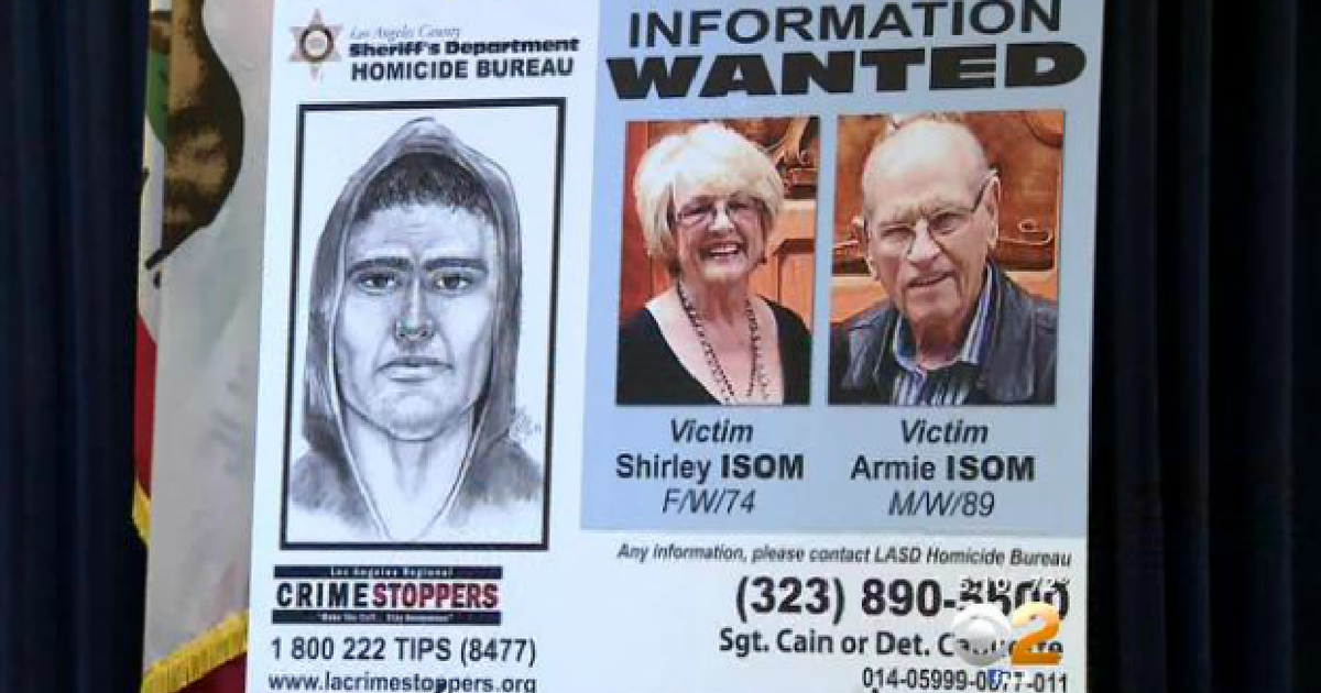 Sketch released of suspect in murders of Shirley and Armie Isom ...
