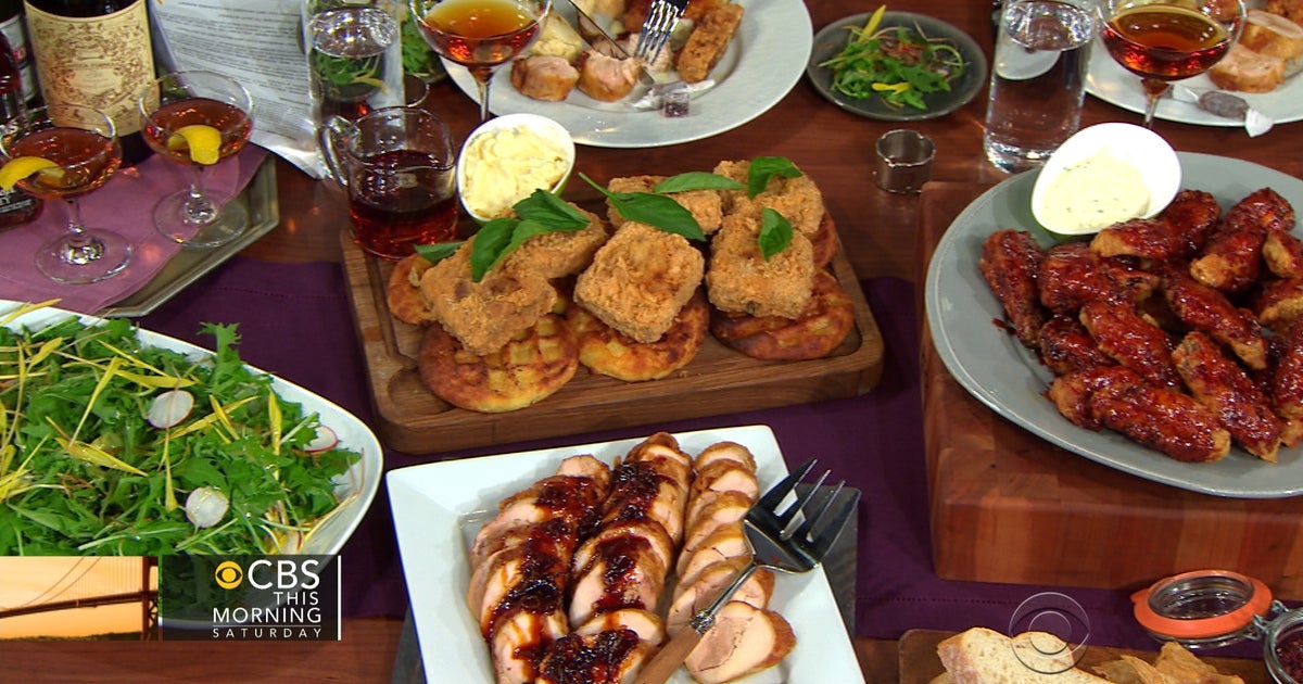 Shane Lyons serves roasted chicken on THE Dish - CBS News