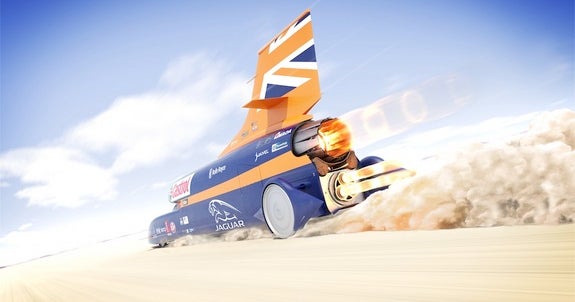 Rocket-powered car aims to break land speed record - CBS News