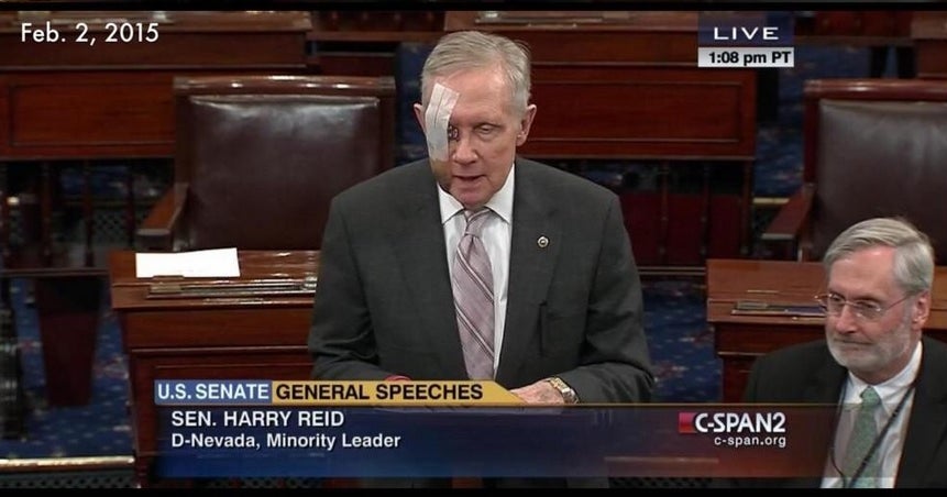 Harry Reid returns to the Senate floor - CBS News