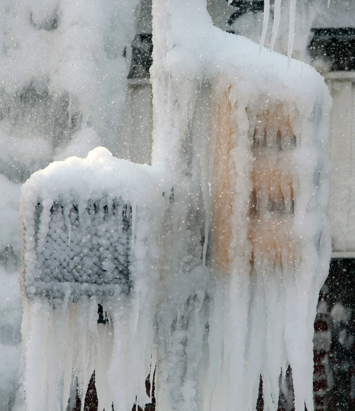Flash freeze at Philly fire