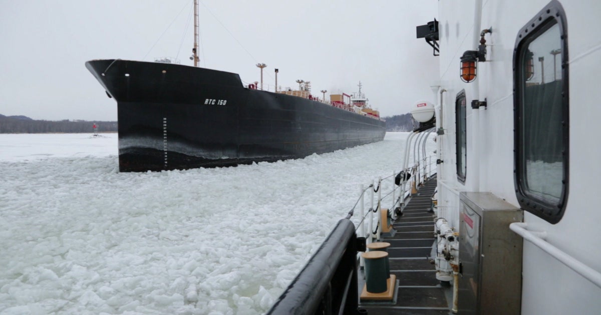 Why breaking ice on rivers gets harder with each pass - CBS News