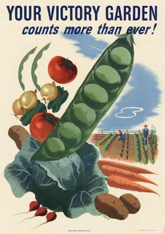 Propaganda art for WWII Victory Gardens