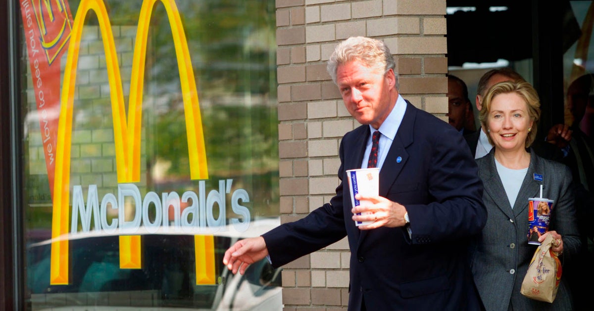 The road to the U.S. presidency isn't fast, but it IS paved with fast food