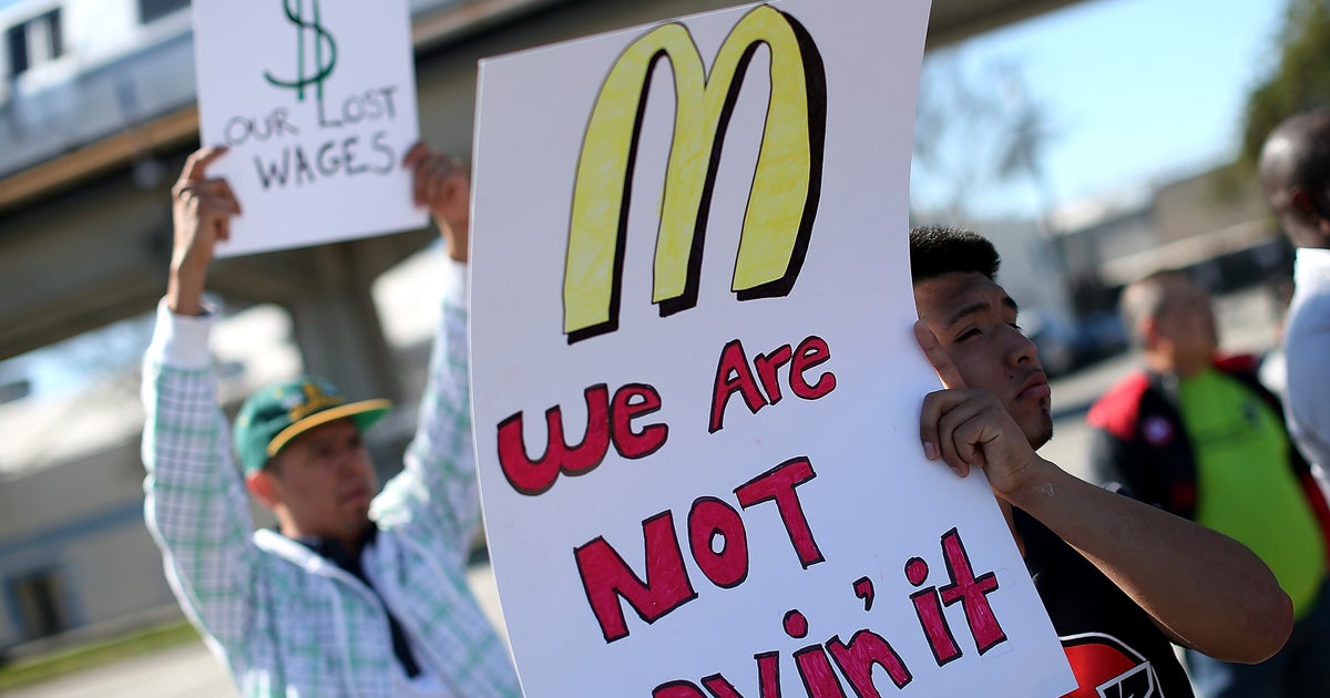 Protests for $15-an-hour wages set to expand - CBS News