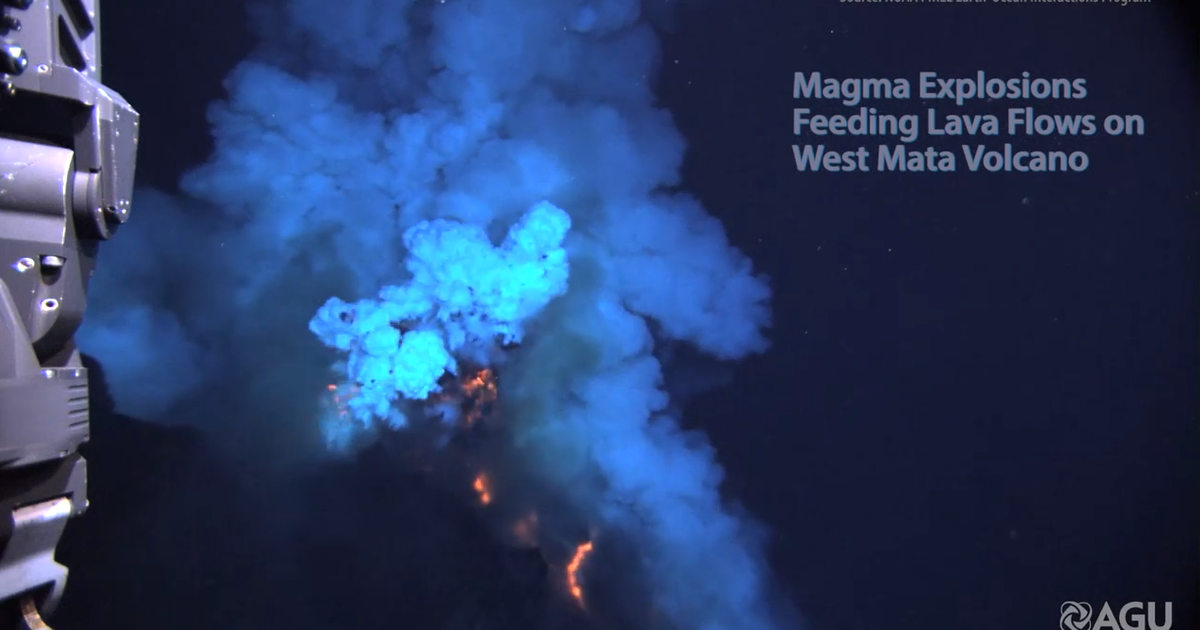 Watch Scientists Get Rare Glimpse Of Undersea Volcano Cbs News