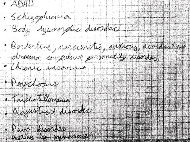 Notebook of Colorado theater shooter James Holmes shows bizarre thoughts