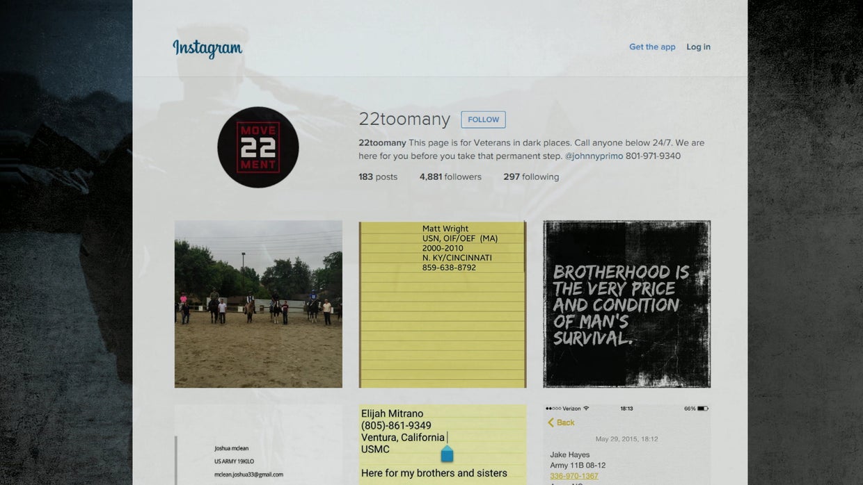 A veteran suicide prevention network built by veterans - CBS News