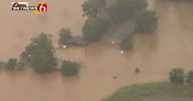 Tropical storm's remnants flood Oklahoma, Arkansas - CBS News