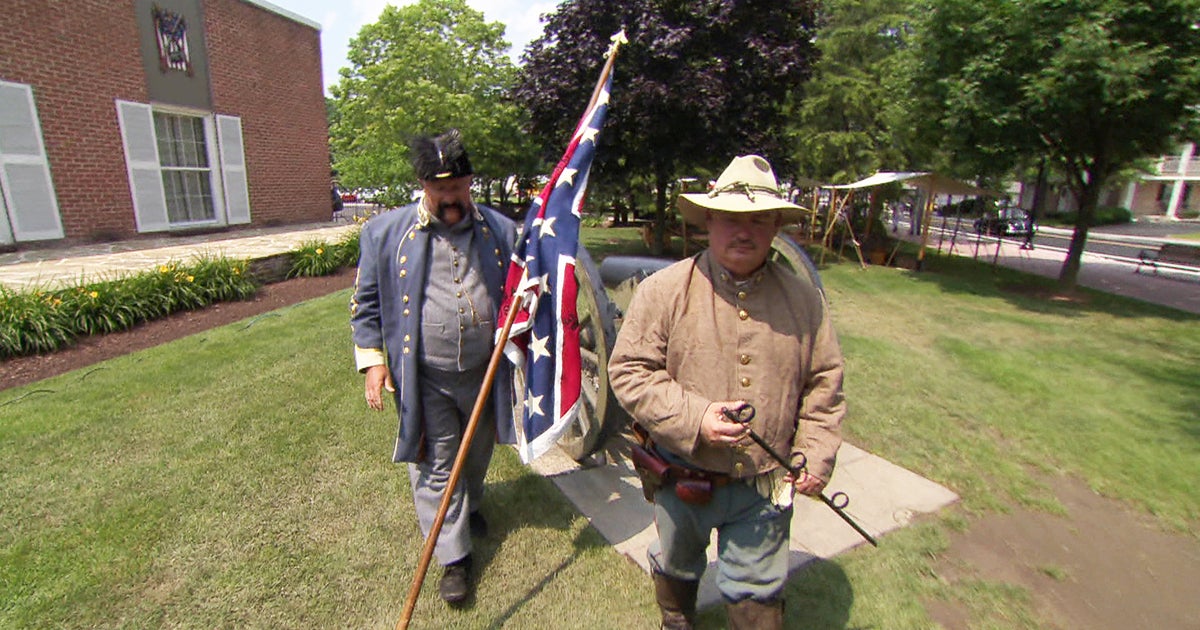 In reenactments, Confederate flag treasured as part of history - CBS News