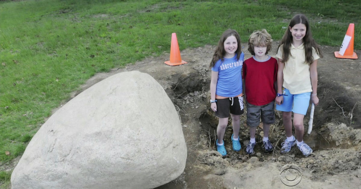 How a rock on a school playground became "magical" - CBS News