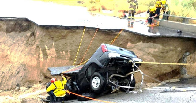 Bridge collapse shuts down major California-Arizona route - CBS News