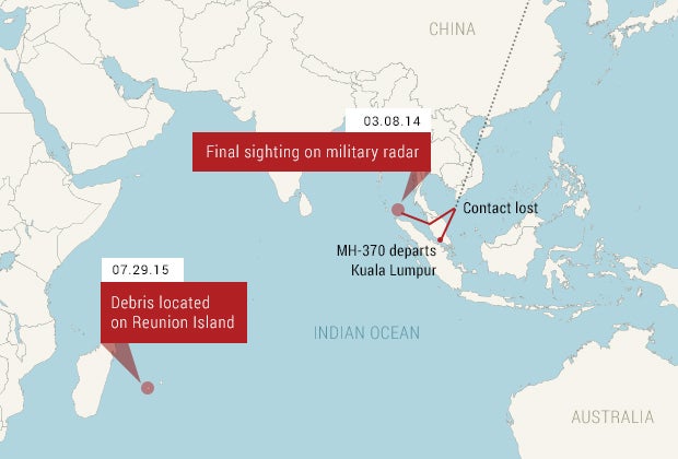 Malaysia Airlines Flight 370: Plane debris found on Indian Ocean island ...