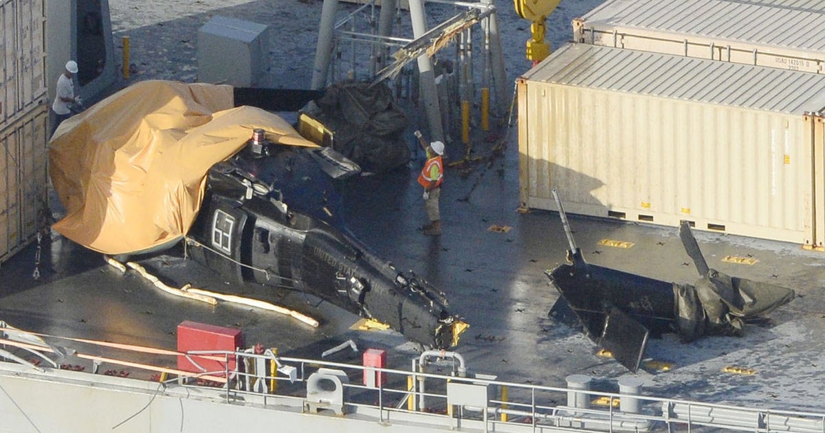 U.S. military helicopter crashes off Japan - CBS News