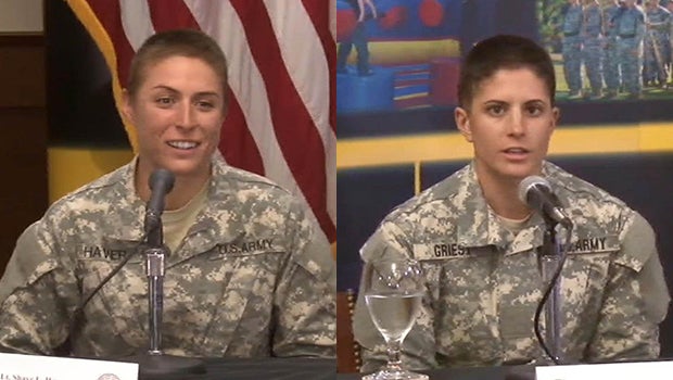Shaye Haver and Kristen Griest, first women to pass Ranger School ...