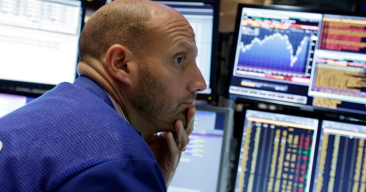 U.S. stocks drop in afternoon trading - CBS News