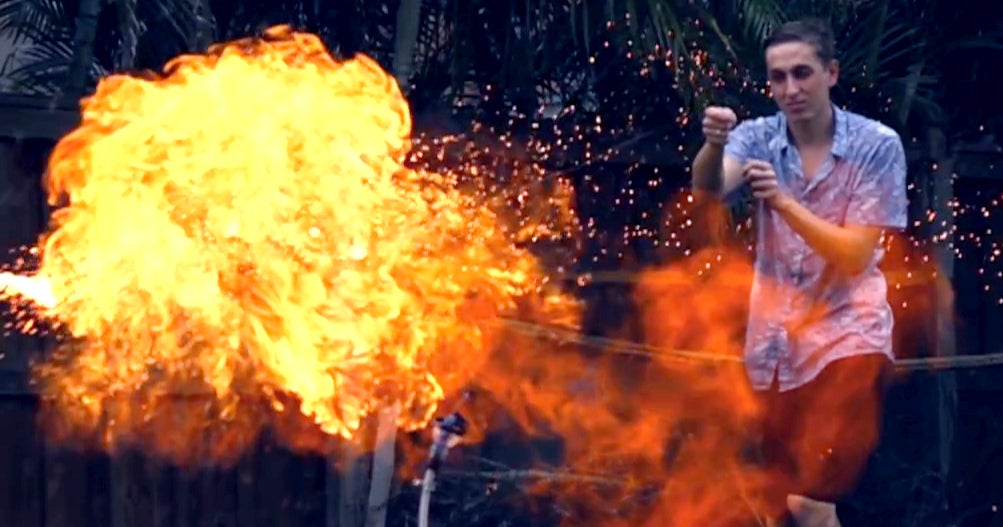 Exploding propane-filled balloons in slow-motion, on The Feed! - CBS News