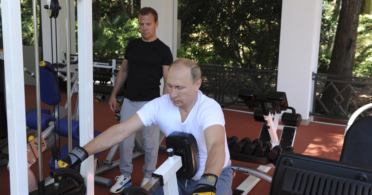 Vladimir Putin doing manly things