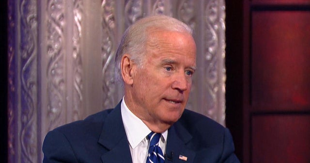 Election 2016: Joe Biden talks about presidential bid on Late Show ...